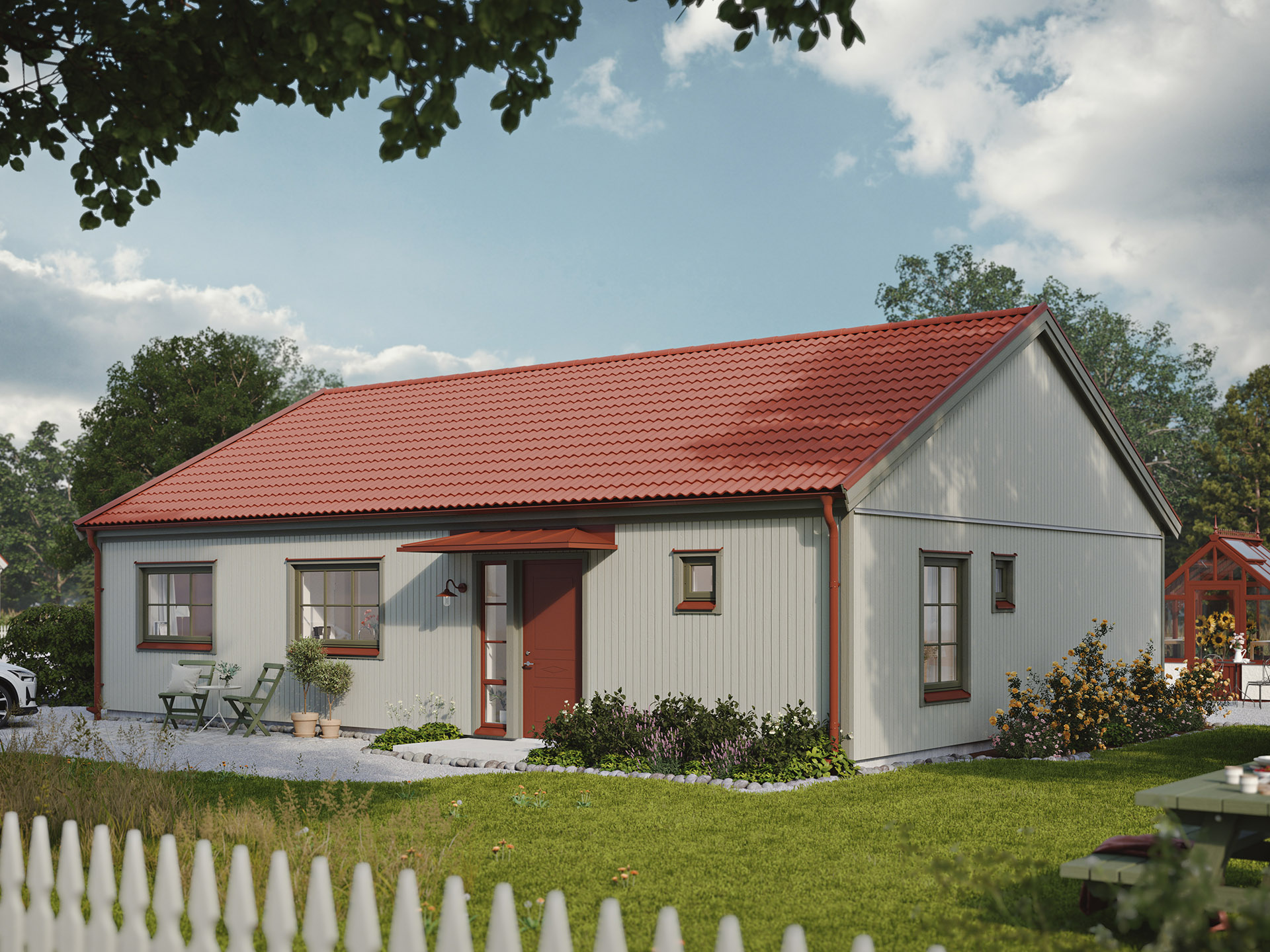 Smart 100 Lantlig: ett smart och behändigt 1-planshus